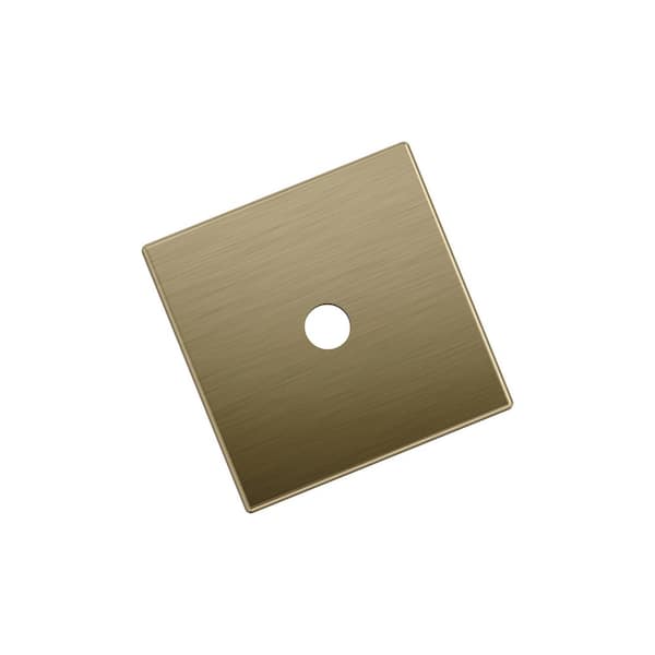 Amerock Ladera 1-3/16 in. (30 mm) Length Square Golden Champagne Knob ...