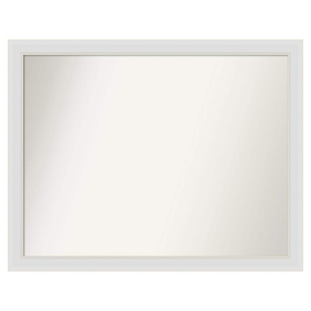 Amanti Art Flair Soft White Narrow 42 in. x 33 in. Custom Non-Beveled ...