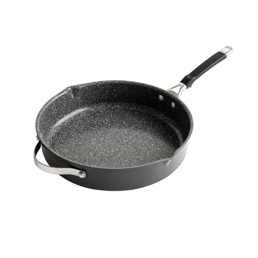 Nordic Ware Verde 11 .8 in. Ceramic Nonstick Skillet in Black 14351 ...