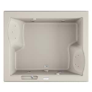 JACUZZI FUZION SALON SPA 65.75 in. x 65.75 in. Rectangular Combination ...