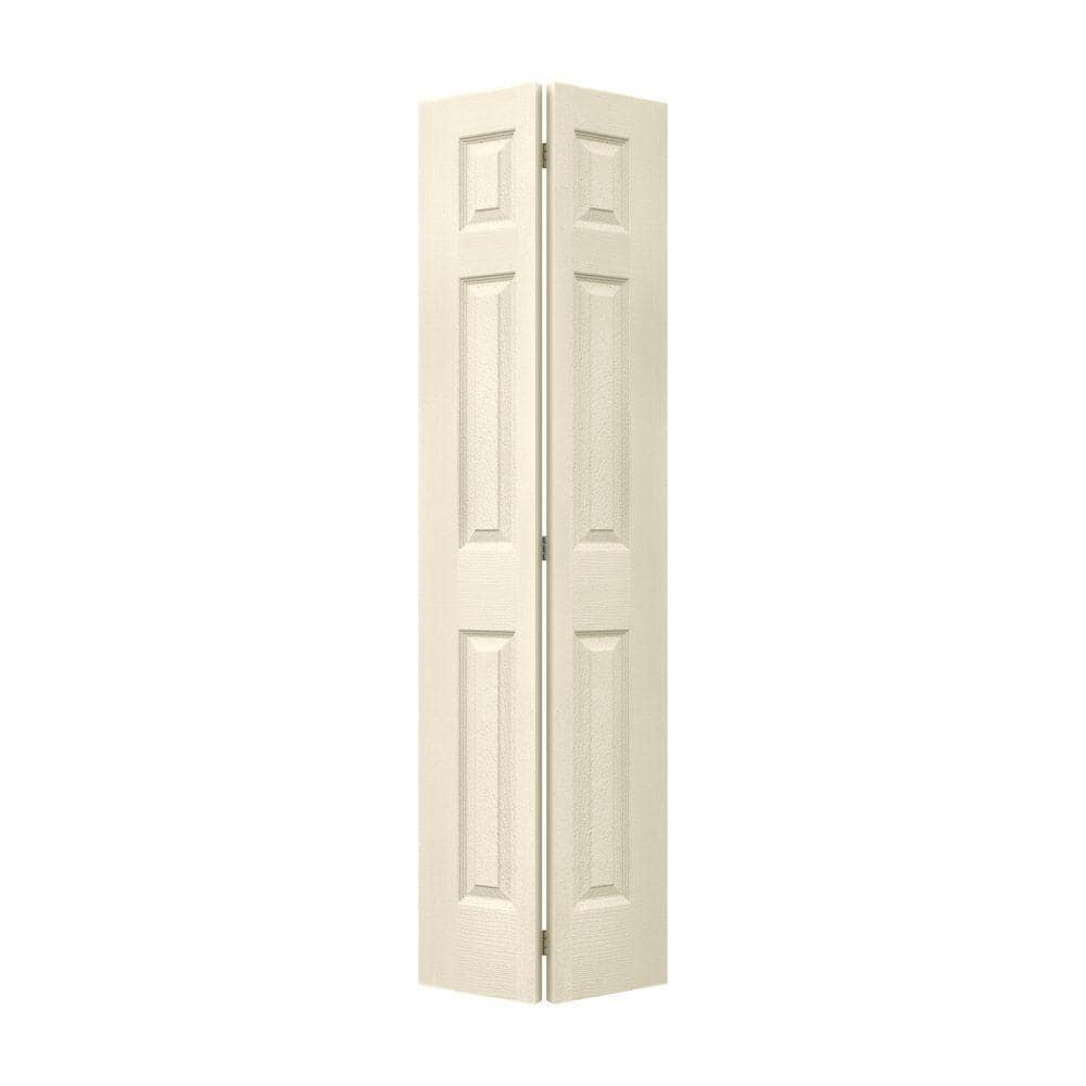 JELD-WEN 24 in. x 80 in. 6 Panel Colonist Primed Textured Molded ...