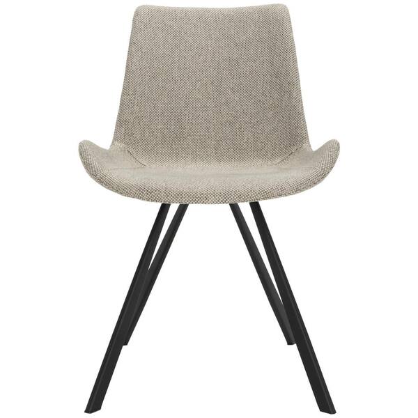 SAFAVIEH Terra Light Grey/Black Polyester Dining Chair (Set of 2 ...