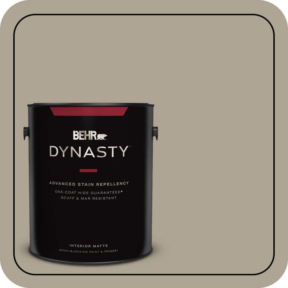 BEHR DYNASTY 1 gal. #MQ2-52 Roadside One-Coat Hide Matte Interior Stain ...