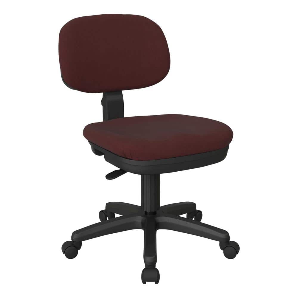 Office Star Products Basic Task Chair in Icon Burgundy Fabric SC117-227 ...