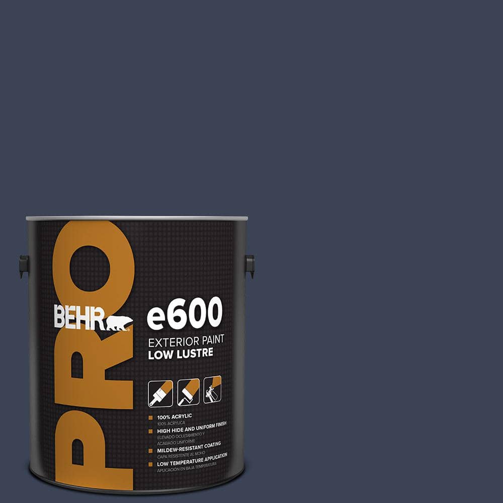 BEHR PRO 1 gal. #HDC-CL-26A Indigo Ink Low Luster Exterior Paint ...