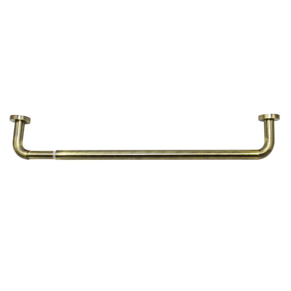 Versailles Home Fashions 28 in. - 48 in. Steel Single Privacy Rod in ...