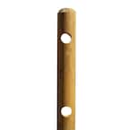 3-9/10 in. x 3-9/10 in. x 4 ft. Light-Duty Natural Doug Fir Wood 2-Rail ...
