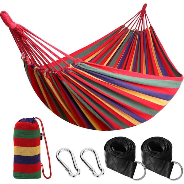 Cubilan 12 ft. Portable Camping Hammocks for Hanging Sturdy Hammock with Tree Straps Up to 660 ...