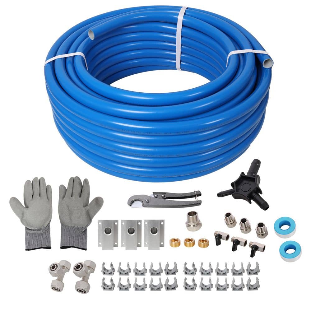 cadeninc 3/4 in. x 100 ft. Blue PEX-AL-PEX Tubing, Air Compressor ...