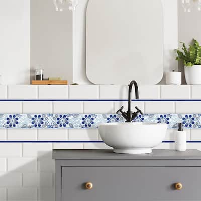 Blue - Decorative Accents - Tile - The Home Depot