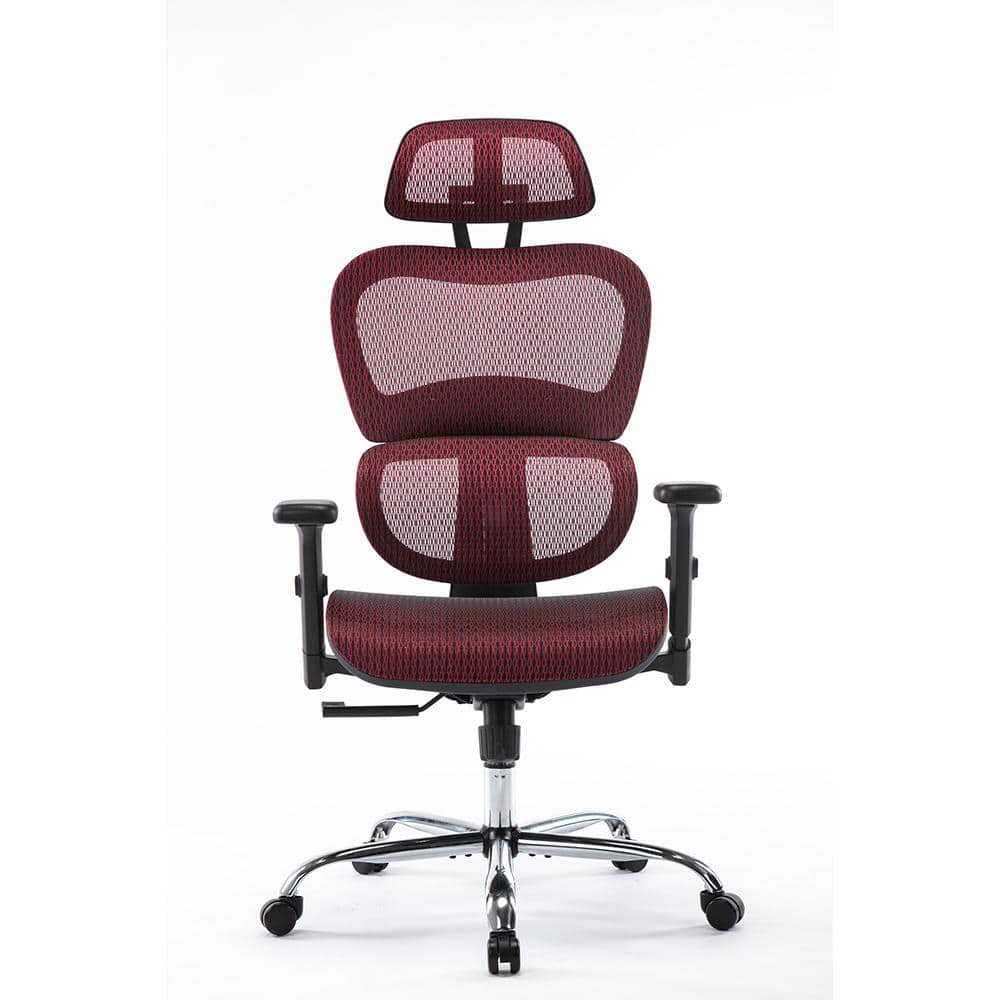 Silverpark 26.77 in. W Red Foam Seat Adjustable Height Drafting ...