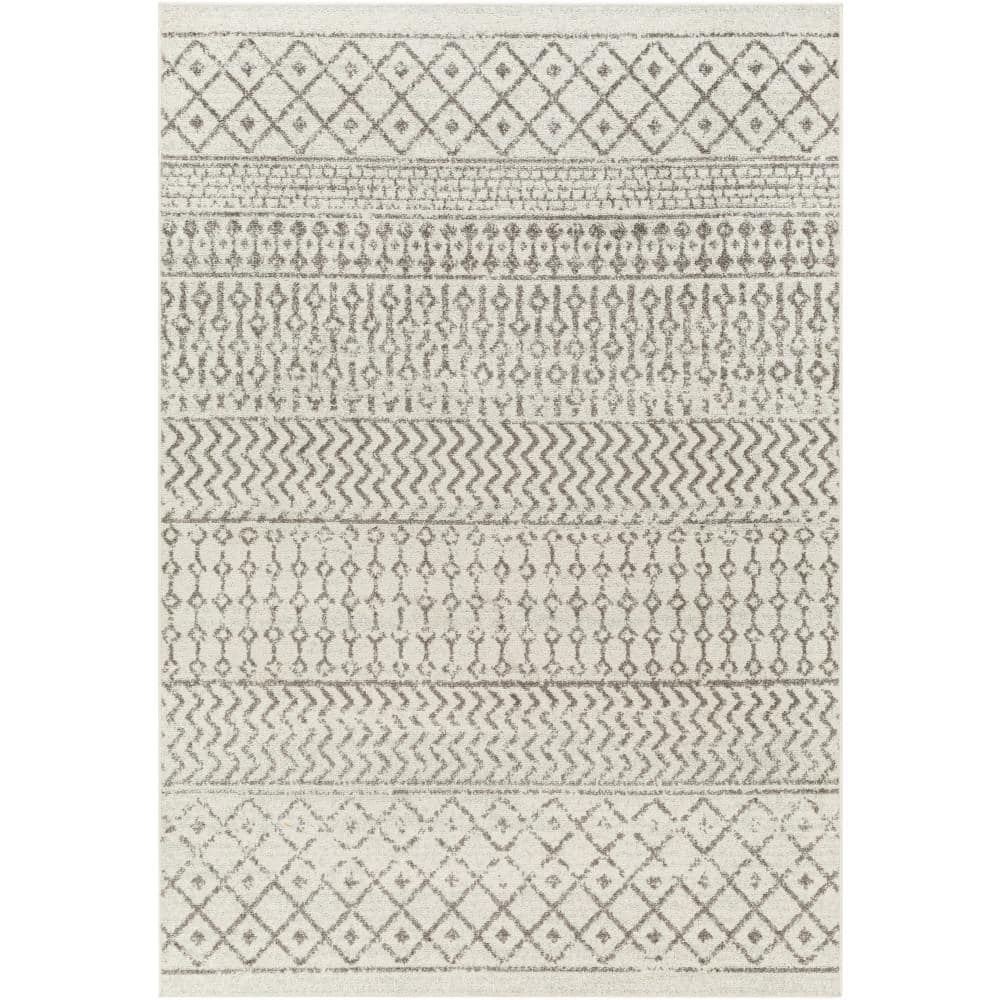 Livabliss Alois Cream/Charcoal Geometric 4 ft. x 6 ft. Indoor Area Rug ...