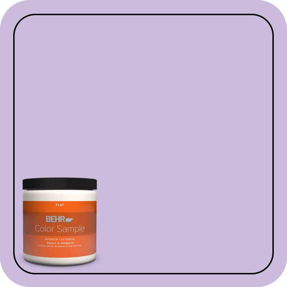 BEHR PREMIUM PLUS 8 oz. #P570-2 Confetti Flat Interior/Exterior Paint ...
