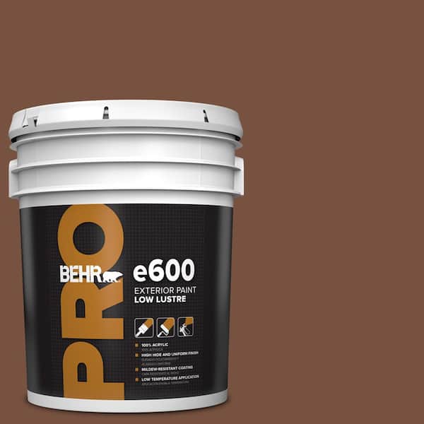 BEHR PRO 5 gal. #240F-7 Root Beer Low Luster Exterior Paint PR62305 ...