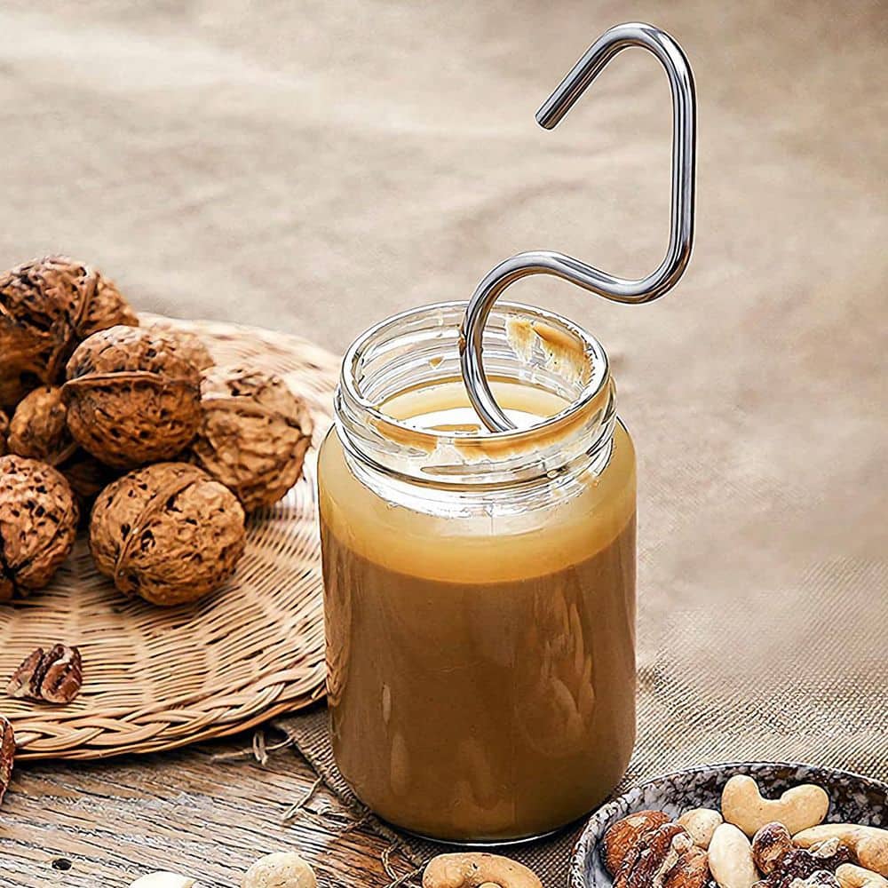Stainless Steel Peanut Butter Stirrer Set of 2, Multipurpose Nut Butter ...