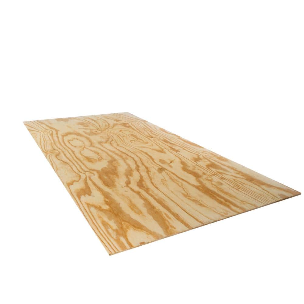 Plytanium 11/32 in. x 4 ft. x 8 ft. Rtd Southern Yellow Pine Plywood ...