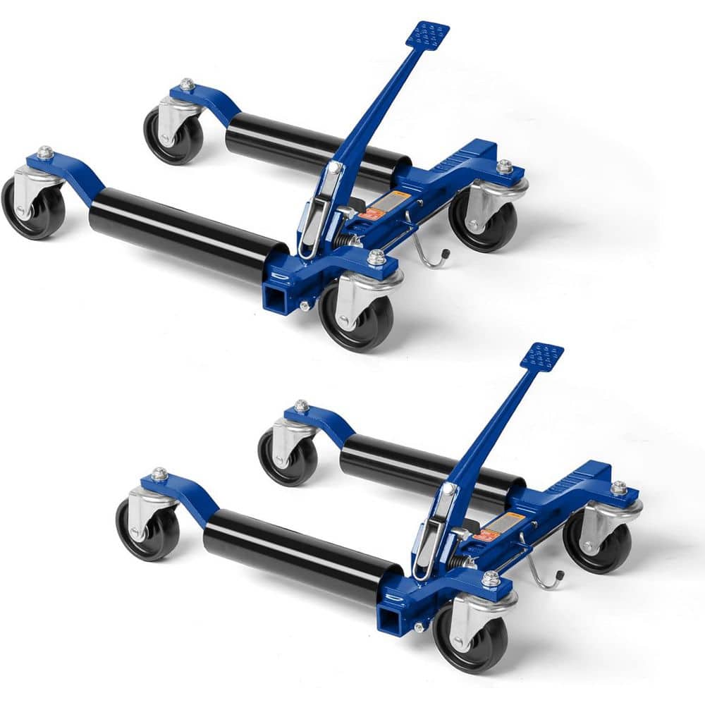 Karl home 1500 lbs. Capacity Mechanical Car Wheel Dolly in Blue 2-Pack ...