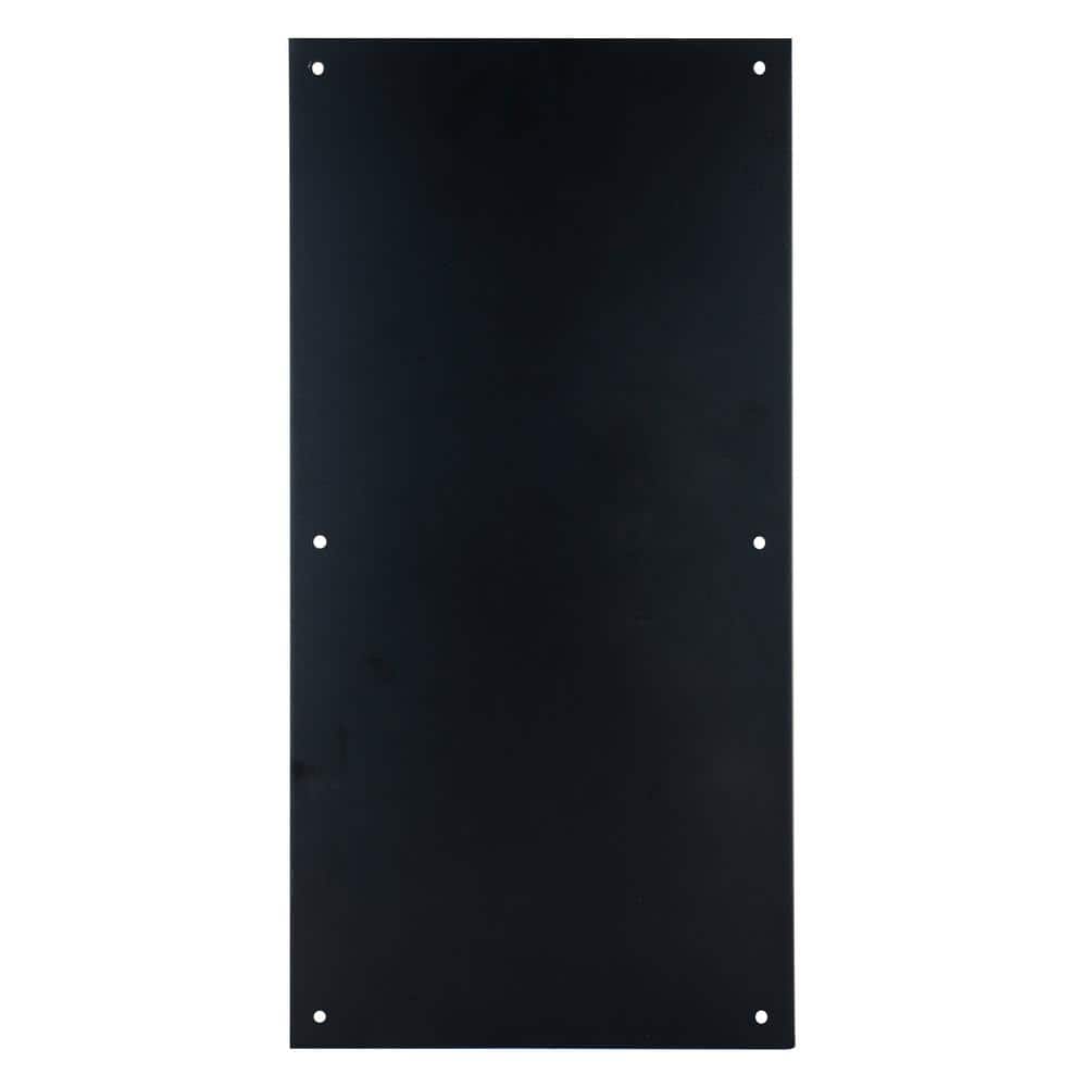 Universal Hardware 8 in. x 16 in. Push Plate, Matte Black UH40135 - The ...
