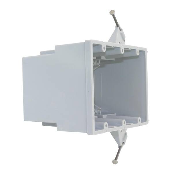 Cantex New Work 3-Gang 53 cu. in. Heavy Wall Nail-on Electrical Outlet ...