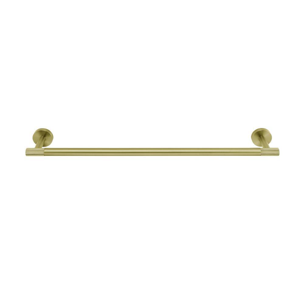 Swiss Madison Avallon 24 in. Wall Mounted Towel Bar in Brushed Gold SM ...