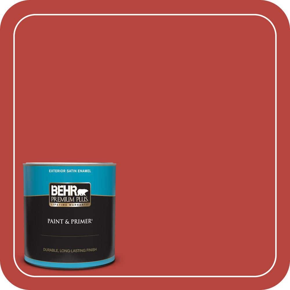 BEHR PREMIUM PLUS 1 qt. #P160-7 Stiletto Love Satin Enamel Exterior ...