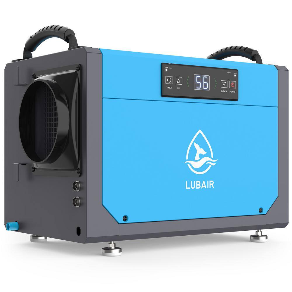 ANDTE 113 pt. 1,200 sq. ft. Quiet Bucketless Dehumidifier in. Blue ...