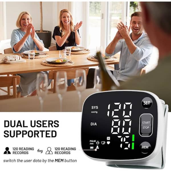 Blood Pressure Monitor Wrist SUWU Wrist Blood Pressure Monitor, Talking ...