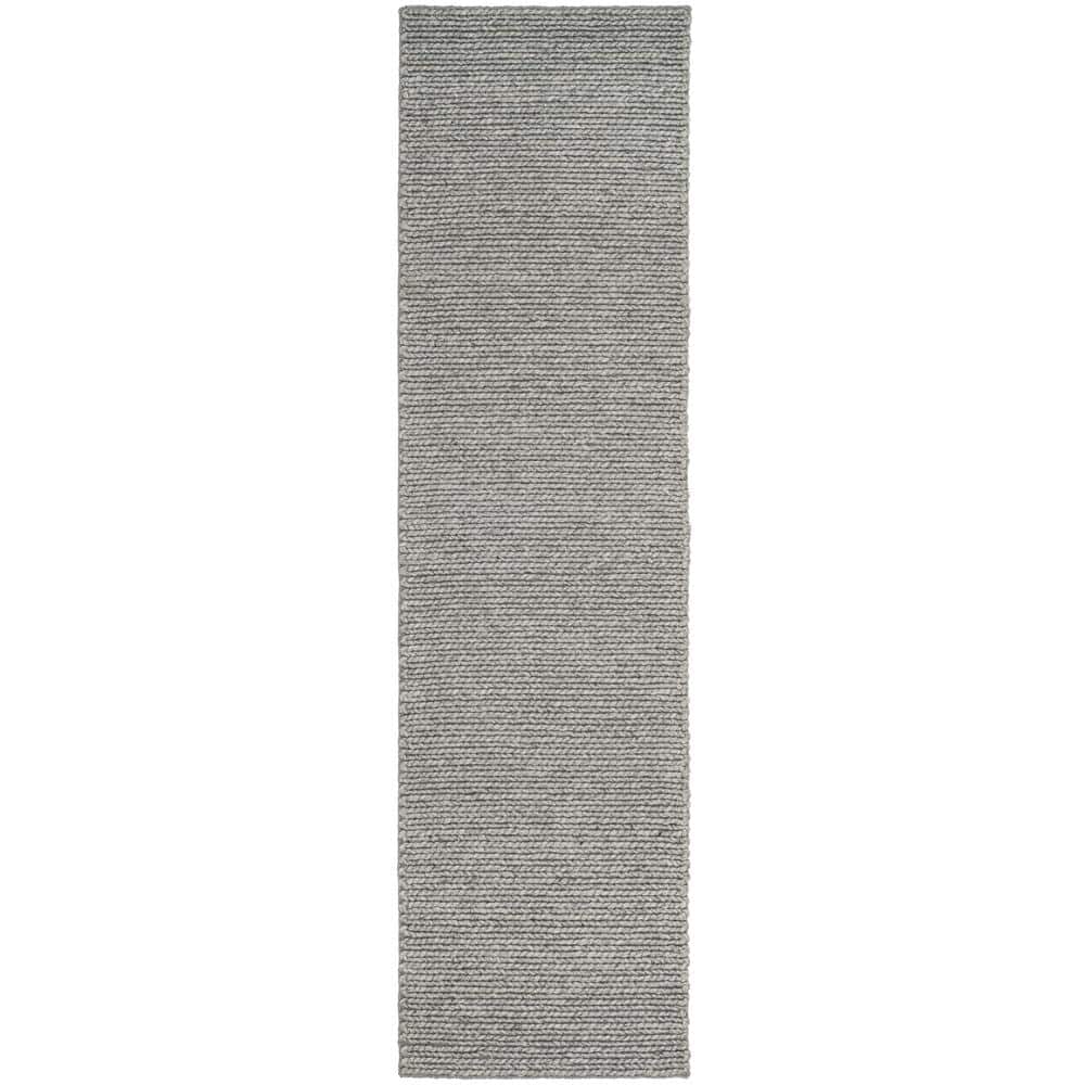 SAFAVIEH Natura Steel 2 ft. x 8 ft. Solid Runner Rug NAT311B-28 - The ...