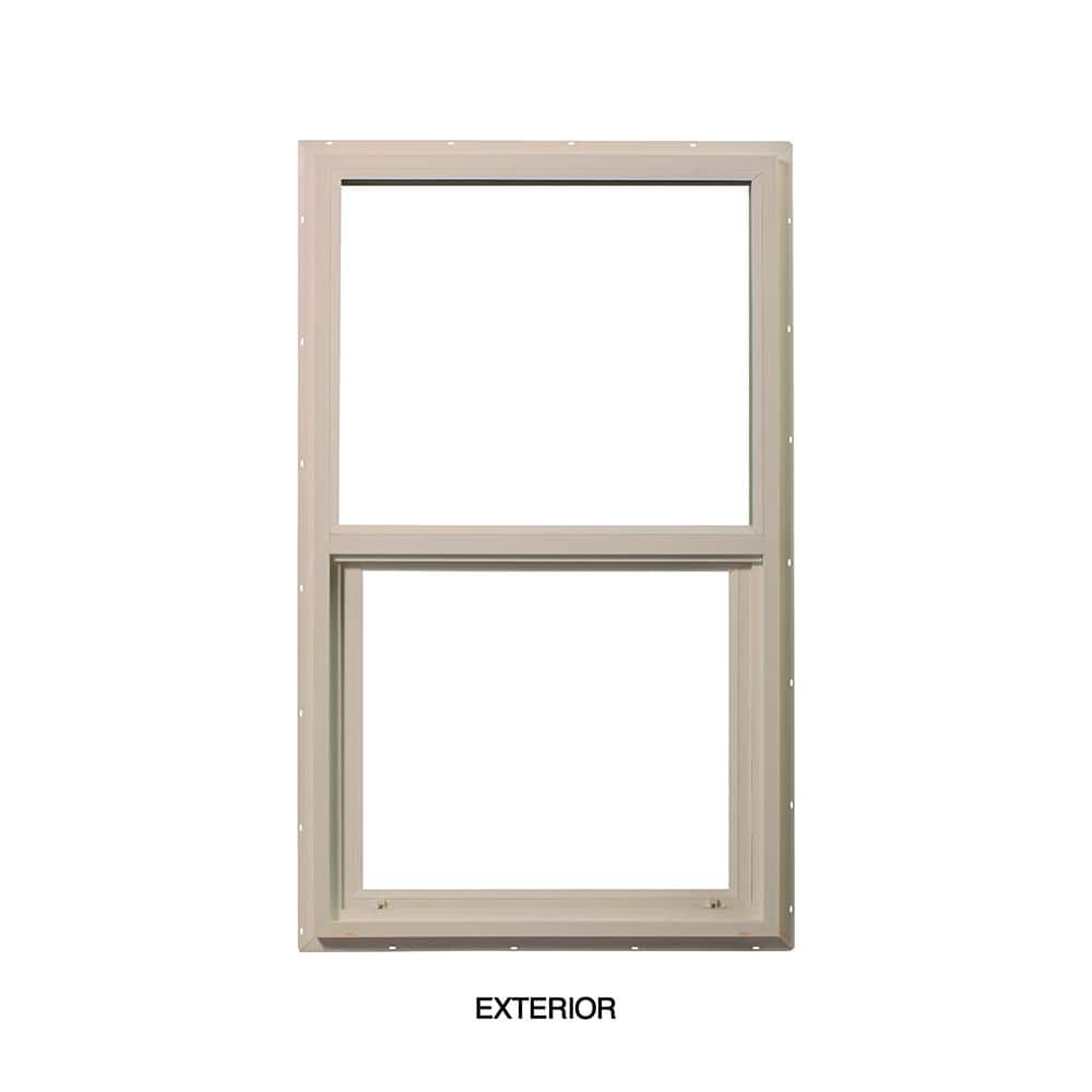 Ply Gem 35.5 in. x 35.5 in. Select Series Single Hung Vinyl Sand Window ...