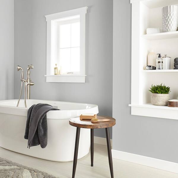 BEHR DYNASTY 1 qt. N520 2 Silver Bullet Semi Gloss Enamel Interior Stain Blocking Paint Primer 365004 The Home Depot
