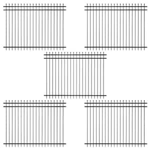 Fencer Wire 6 ft. x 8 ft. Heavy-Duty Steel Spaced Bar Pointed Pinnacle ...