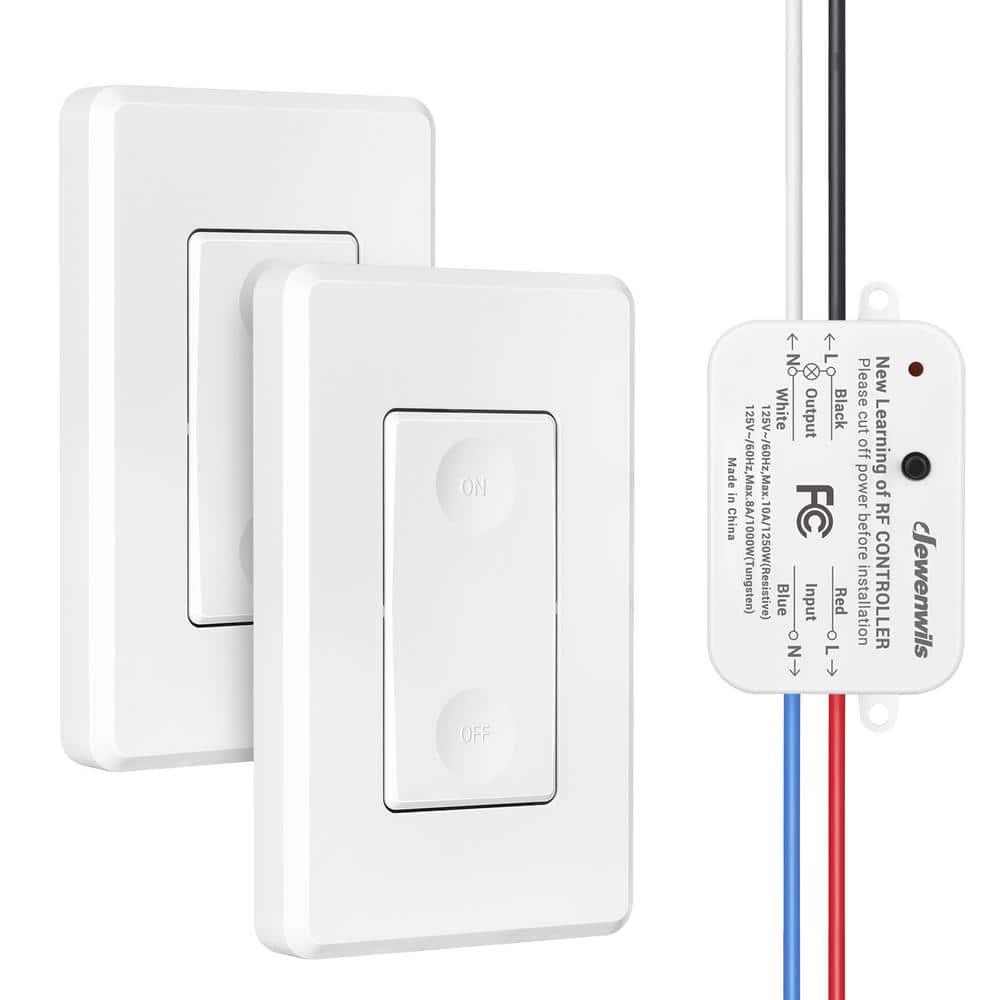 DEWENWILS 125-Volt Wireless Remote Control Light Switch and Receiver ...