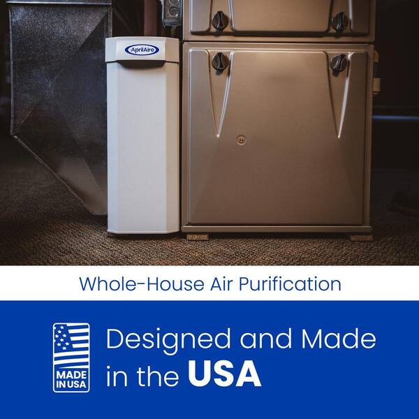 AprilAire Electrostatic MERV 11 Whole House Air Purifier in Gray with 16 in. x 20 in. Nominal Filter 1110 The Home Depot