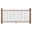 ProWood 6 ft. Walnut-Tone Southern Yellow Pine Stair Rail Kit with ...