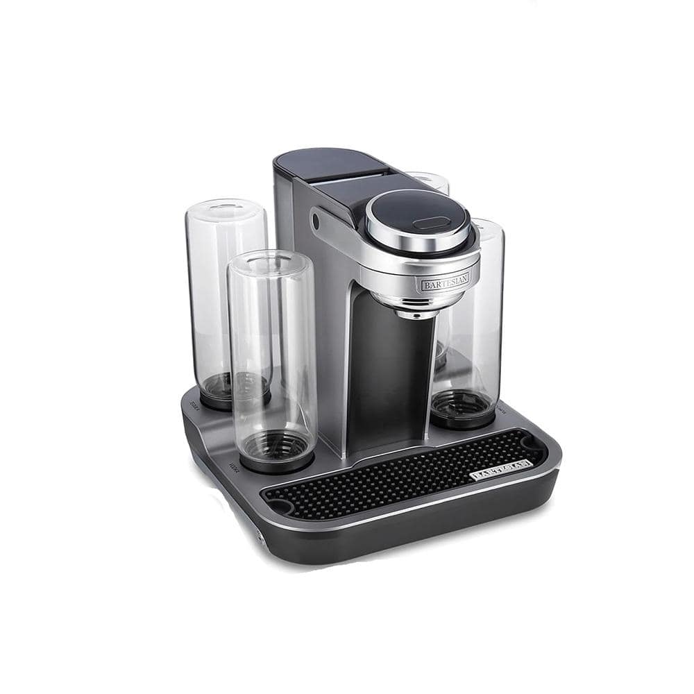 Aoibox 50 oz. Silver Stainless Steel 5-Premium Glass Bottles ...