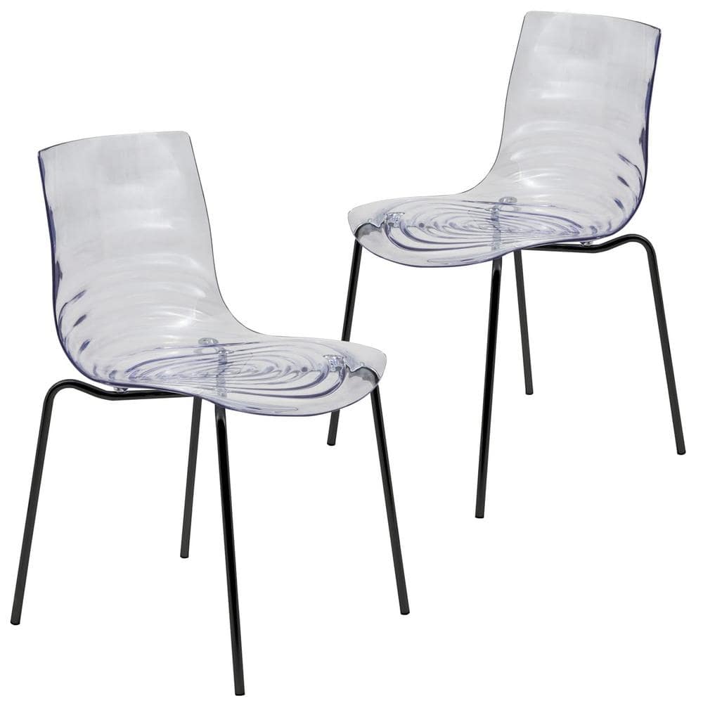Leisuremod Dining Chair for Dining and Kitchen Room Stackable Chair in ...