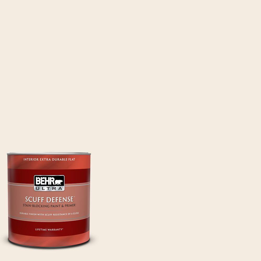 BEHR ULTRA 1 qt. #PPU5-09 Bleached Linen Extra Durable Flat Interior ...