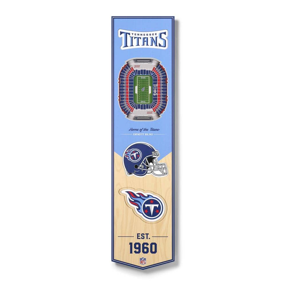 YouTheFan NFL Tennessee Titans 3D Stadium 8 x 32 Banner-Nissan Stadium ...