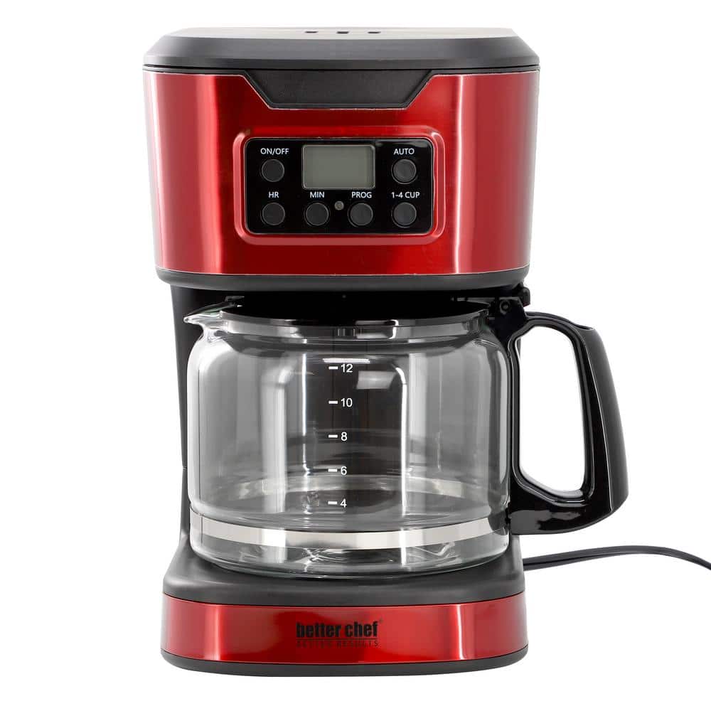 Better Chef IM-127R 12-Cup Digital Coffee Maker Red 98575785M - The ...