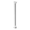 Peak Aluminum Railing 42 in. H x 4 in. W White Aluminum Deck Railing ...