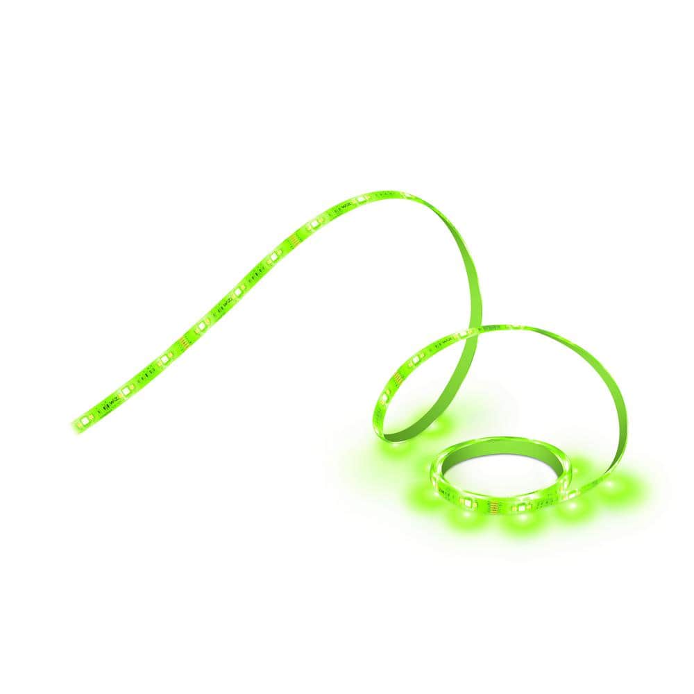 WIZ 13 ft. Smart Plug-In Dimmable Cuttable Color Changing Integrated ...