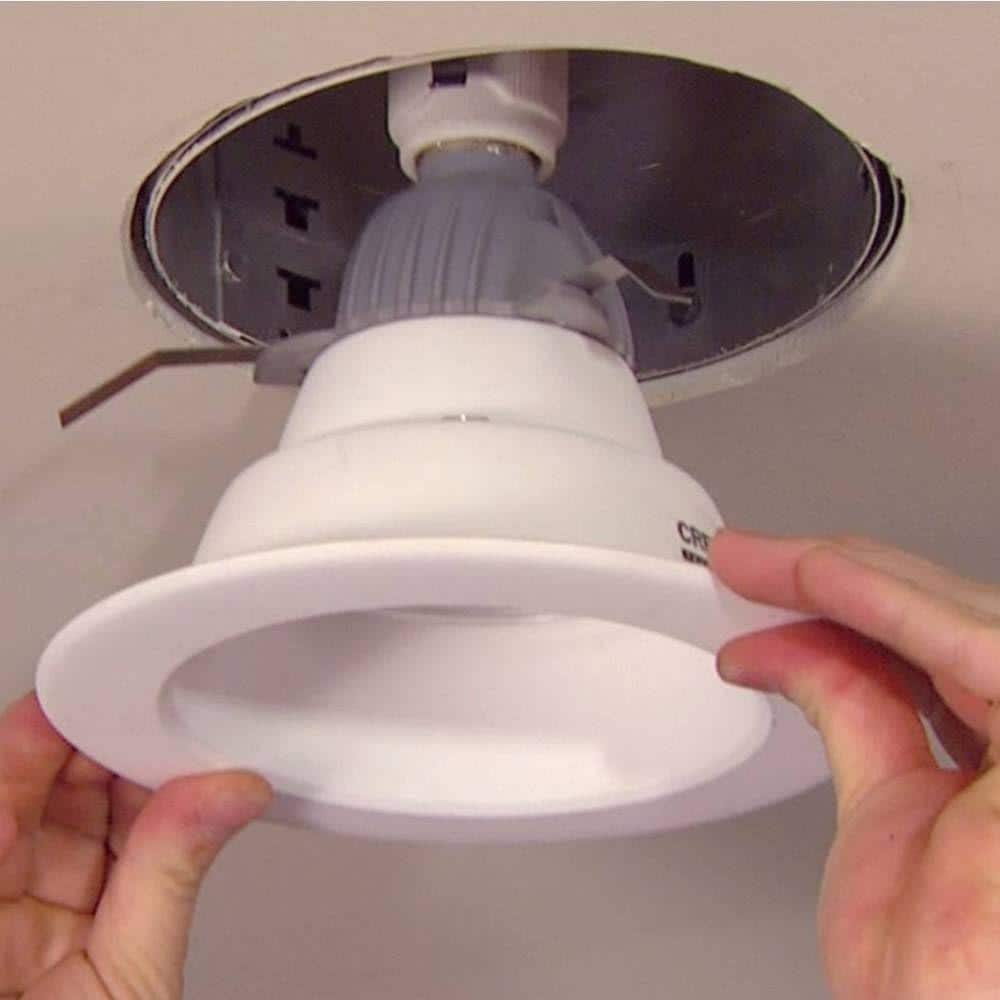 EcoSmart 6 in. 9.5-Watt (65W) Soft White (2700K) LED Downlight with ...