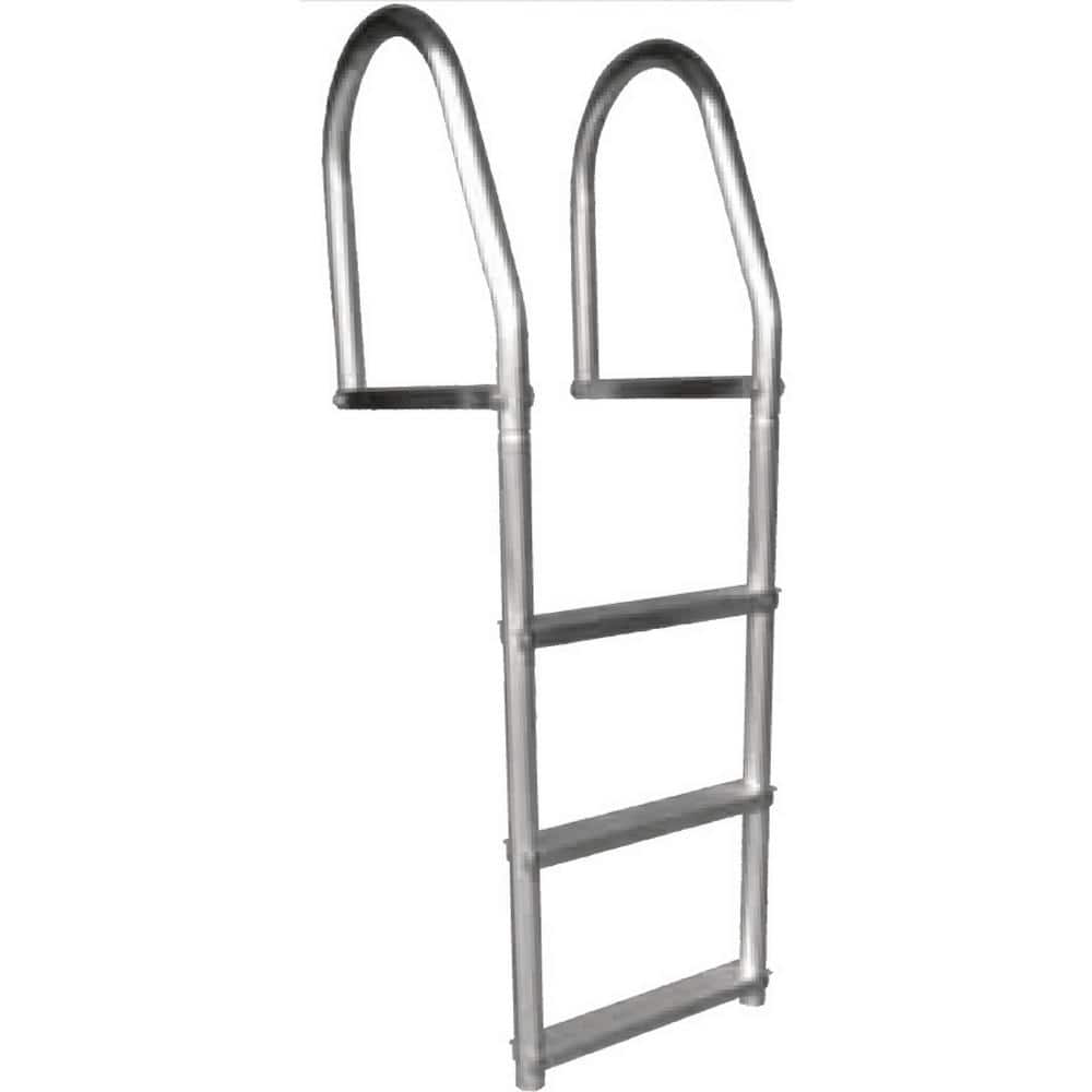 Dock Edge 3 Steps Eco Fixed Dock Ladder, Weld Free Aluminum DE2073F ...