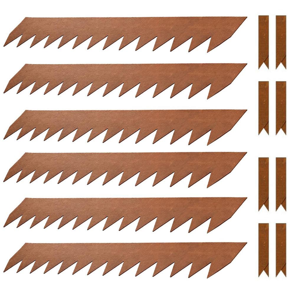 Tosulte 40 in. L x 6 in. H x 0.06 in. W Pre-Rust Bendable Metal ...