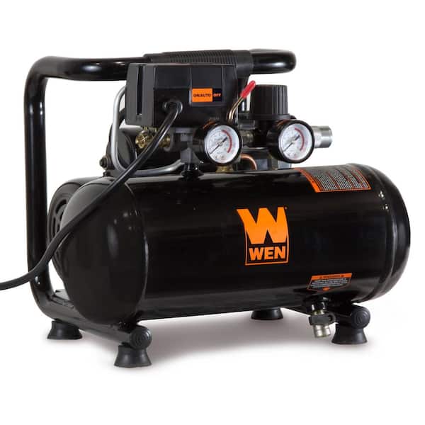 WEN 1 Gal. Oil-Free Horizontal Portable Electric Air Compressor-2281 ...
