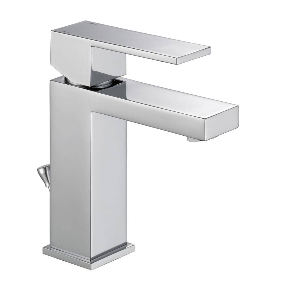 Delta Modern Single Hole Single-Handle Project Pack Bathroom Faucet in ...