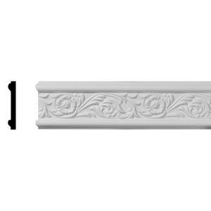Ekena Millwork 1/2 in. x 1-3/8 in. x 94-1/2 in. Polyurethane Linus ...