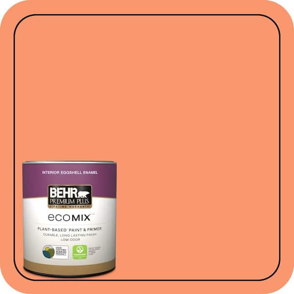 BEHR PREMIUM PLUS 1 qt. #220B-5 Autumn Arrival Eggshell Enamel EcoMix ...