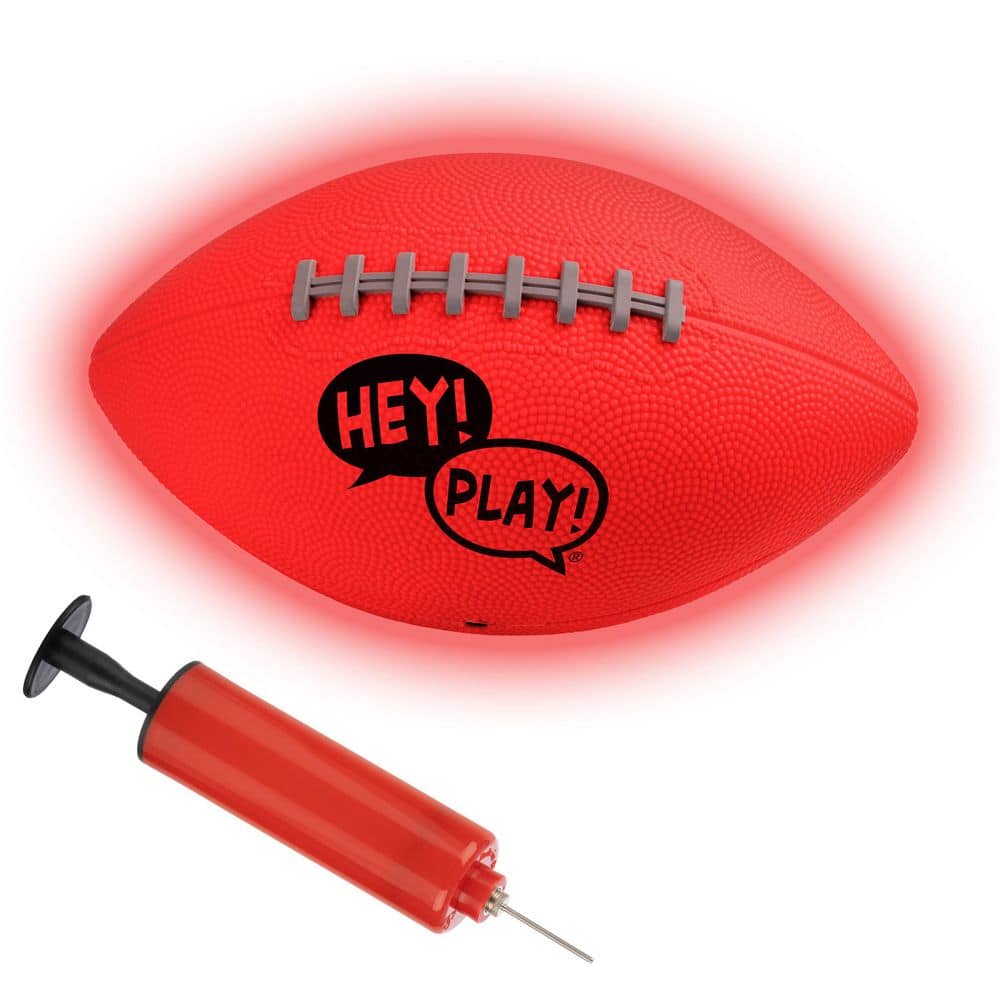 Hey! Play! Size 6-Light Up Football Kids 8 and Up in Orange 80-TG0101 ...