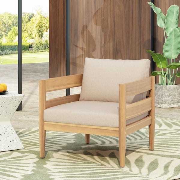 CHRISTOPHER KNIGHT HOME Micah Light Teak Finish Acacia Wood Patio ...